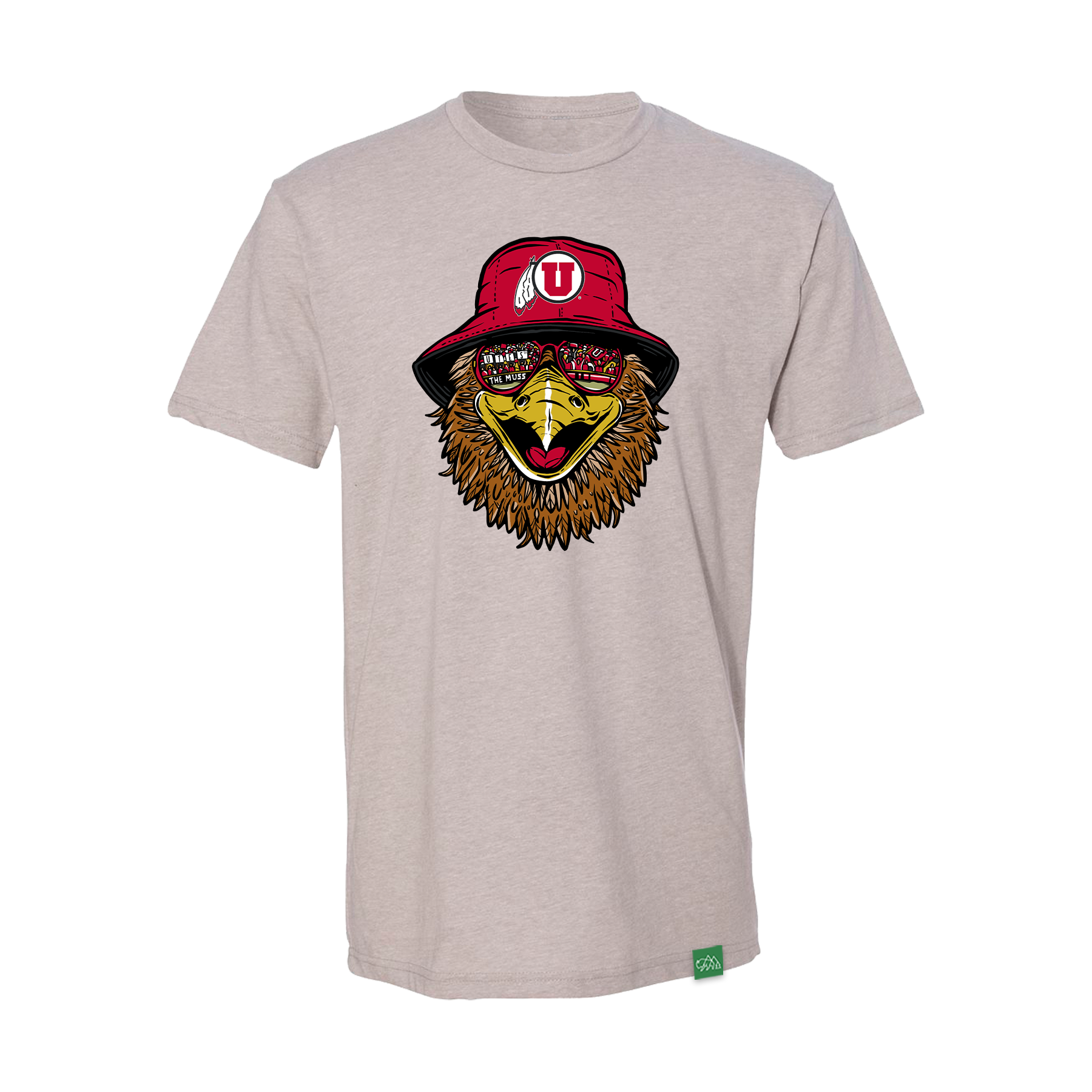 University of Utah Miami Vice Swoop T-Shirt | Wild Tribute