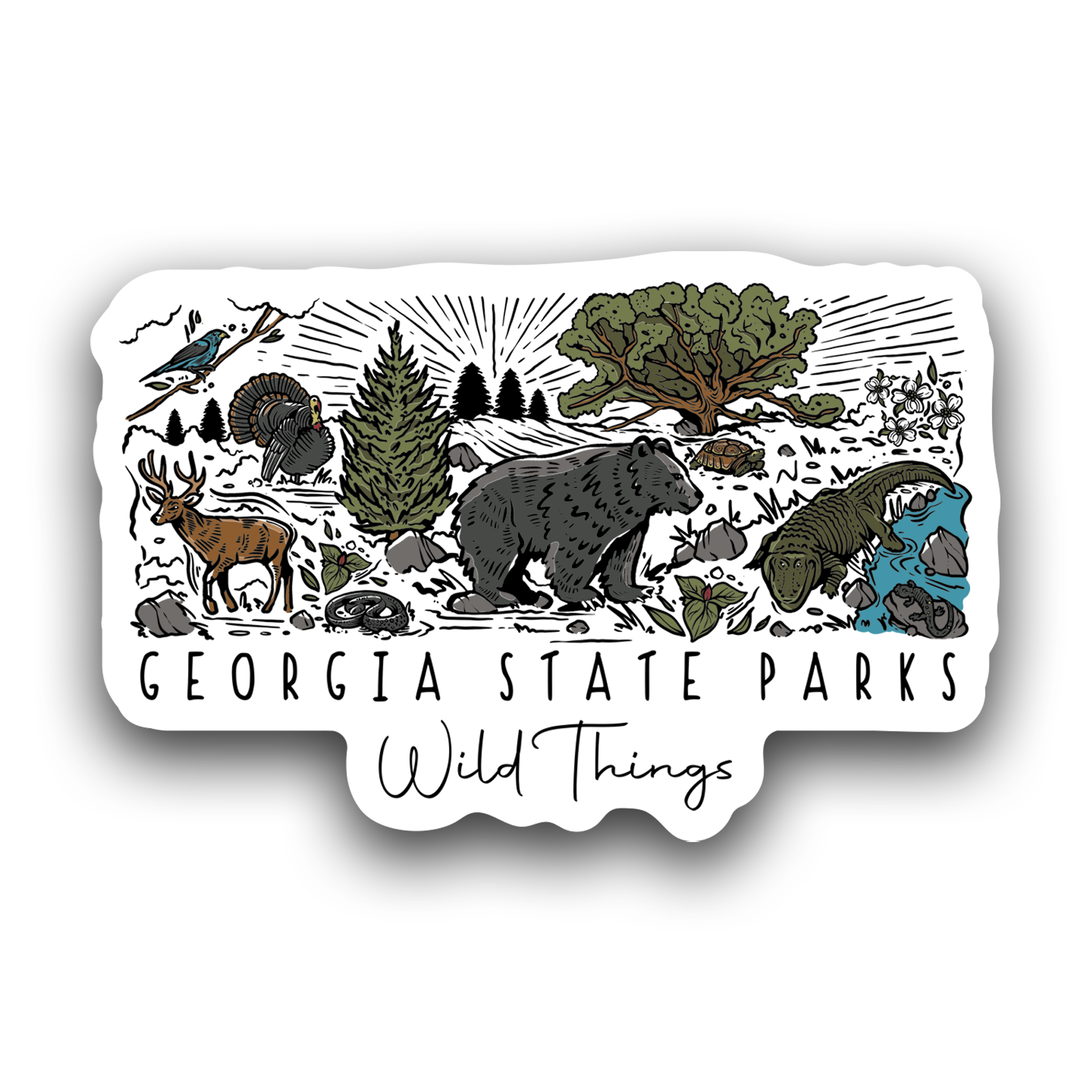 Georgia State Parks Wild Things Sticker