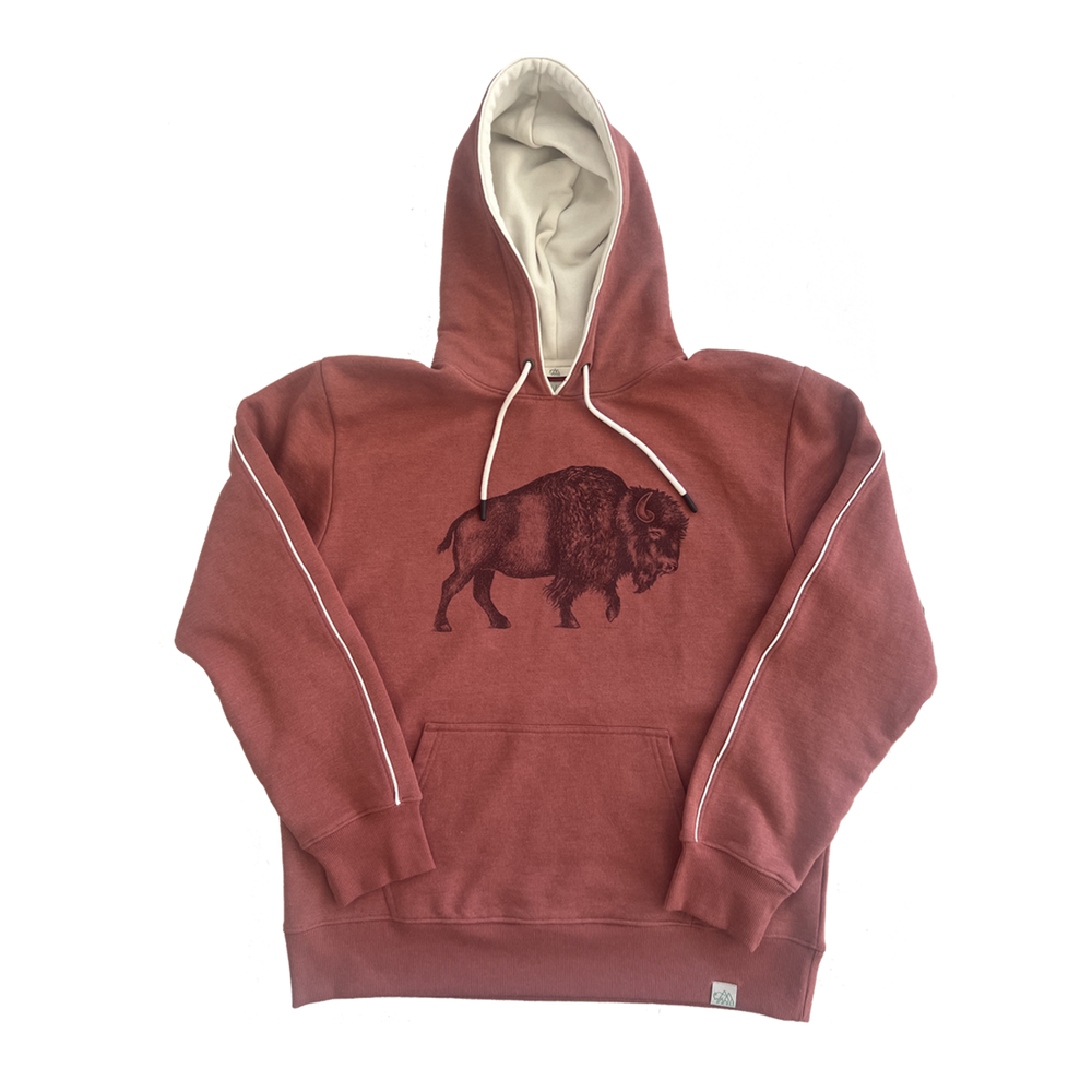 Bison Sketch Sustainable Hoodie | Wild Tribute