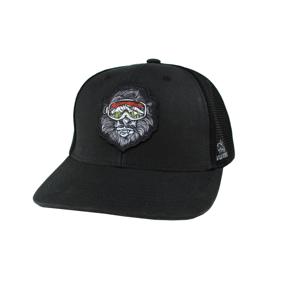 Yeti Trucker Hat | Black Snapback Trucker Hat | Wild Tribute